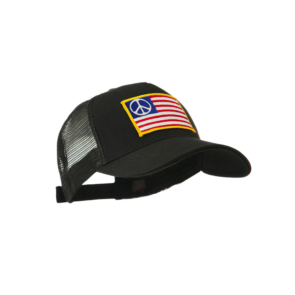 Peace Flag Cap Black - Carolyn Parrish For Mayor